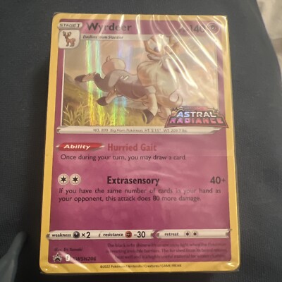 Wyrdeer SWSH206 Astral Radiance Build Battle Deck SEALED 40 Pokemon ...