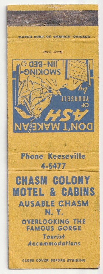 Chasm Colony Motel Cabin Ausable Chasm New York NY 1950s Vintage ...