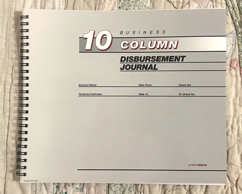 Brand New Never Used Banking Business 10 Column Disbursement Journal ...