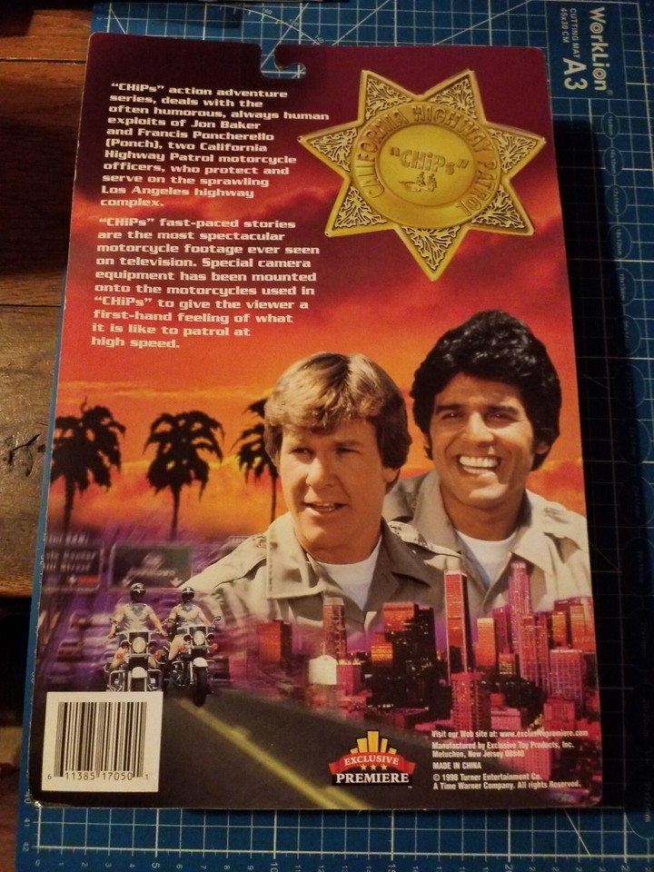 Ponch Erik Estrada Action Figure from Chips 1998 | eBay