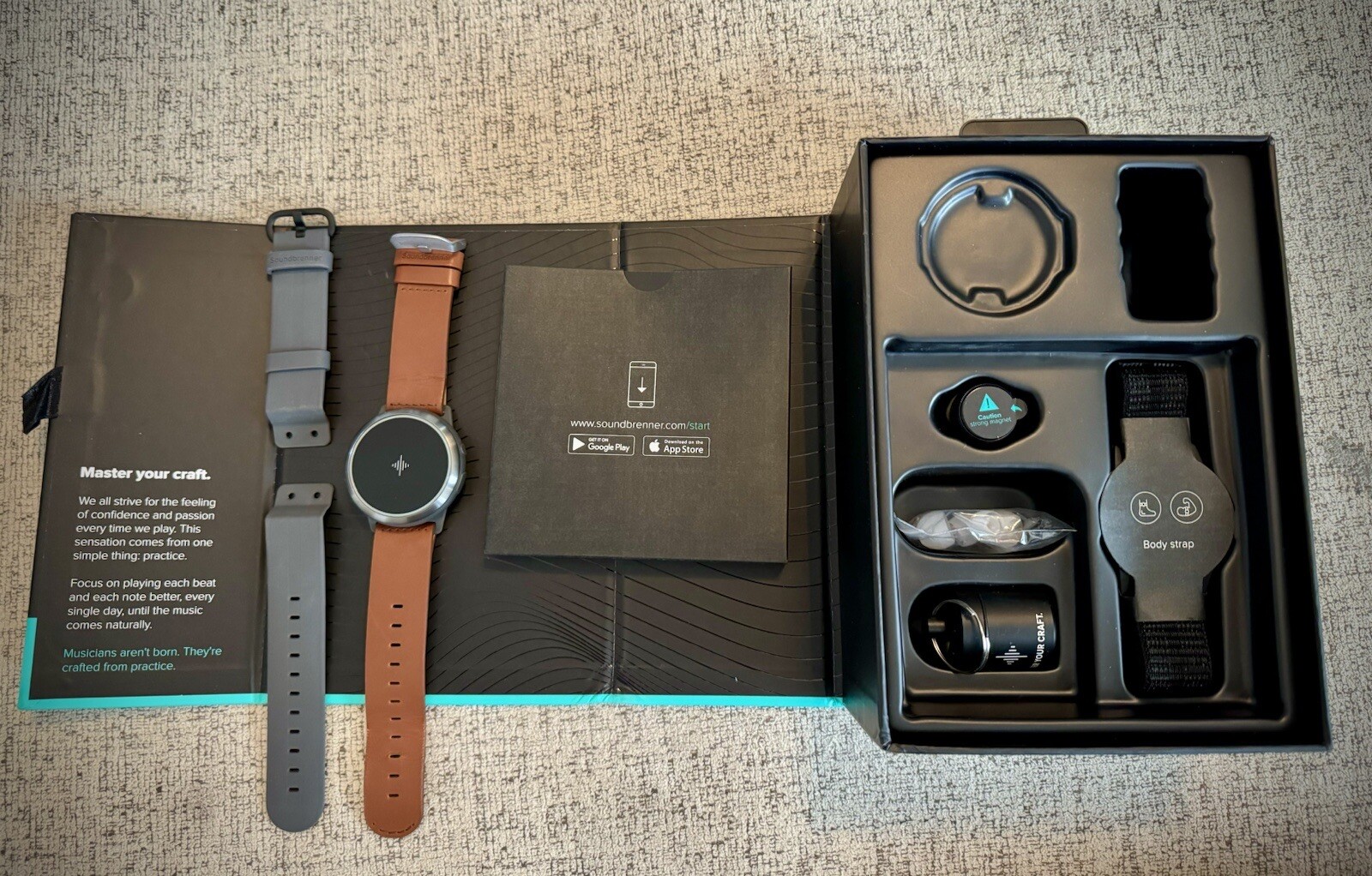 Soundbrenner Core Steel Musicians Smartwatch Music Tool Metronome ...