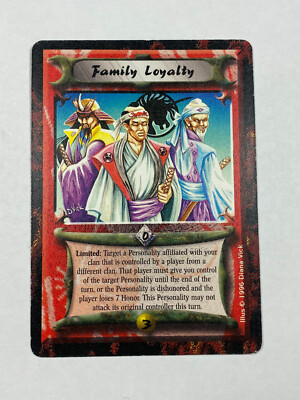 FAMILY LOYALTY-LEGEND OF THE FIVE RINGS CCG(L5R)-FORBIDDEN KNOWLEDGE ...