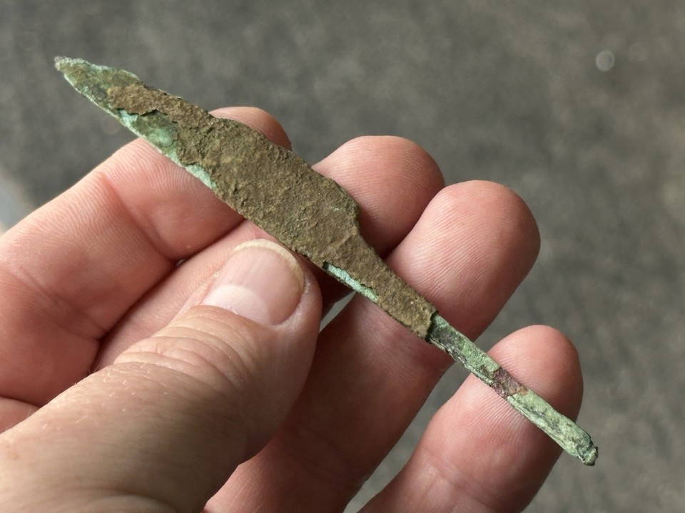 OUSTANDING OCC OLD COPPER CULTURE TANG KNIFE VILAS CO WISCONSIN SPEAR ...