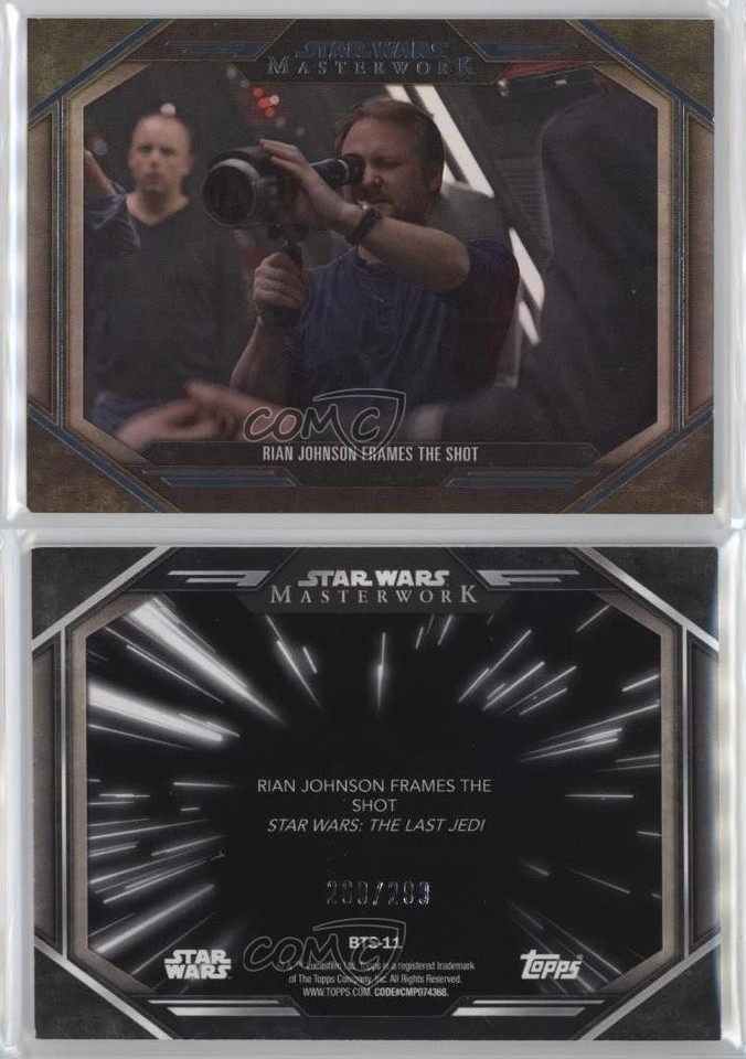 2024 Star Wars Masterwork Behind the New Scenes Rainbow Foil Rian ...