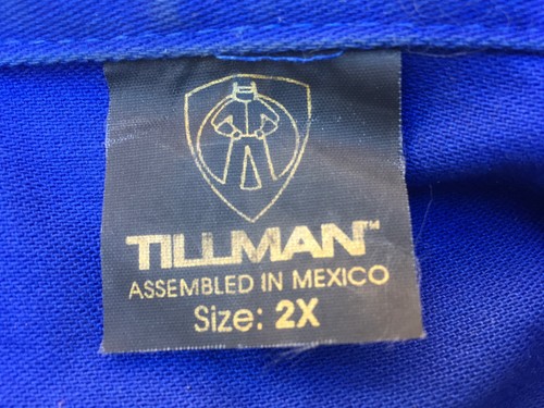 Tillman 9230 FR Cotton Welding Jacket with Cowhide Sleeves, Size 2X | eBay