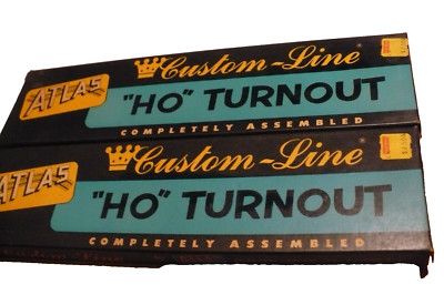 Atlas Custom Line HO Scale Turnout Nickel 4L & 4R Train Railroad W/Box ...