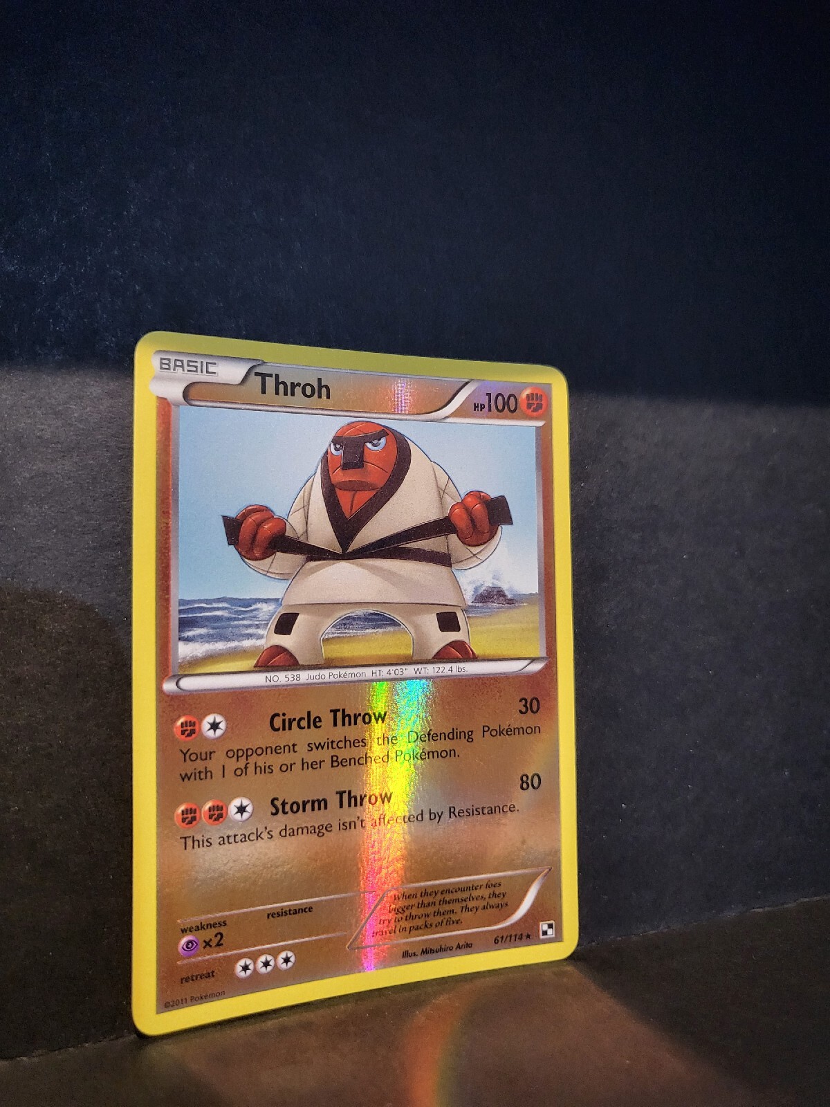 Throh 61/114 - Reverse Holo - Black & White Base Set - Pokemon | eBay