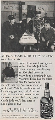 1987 Jack Daniel's No7 Whiskey - Employees Bake Birthday Cakes - Print ...