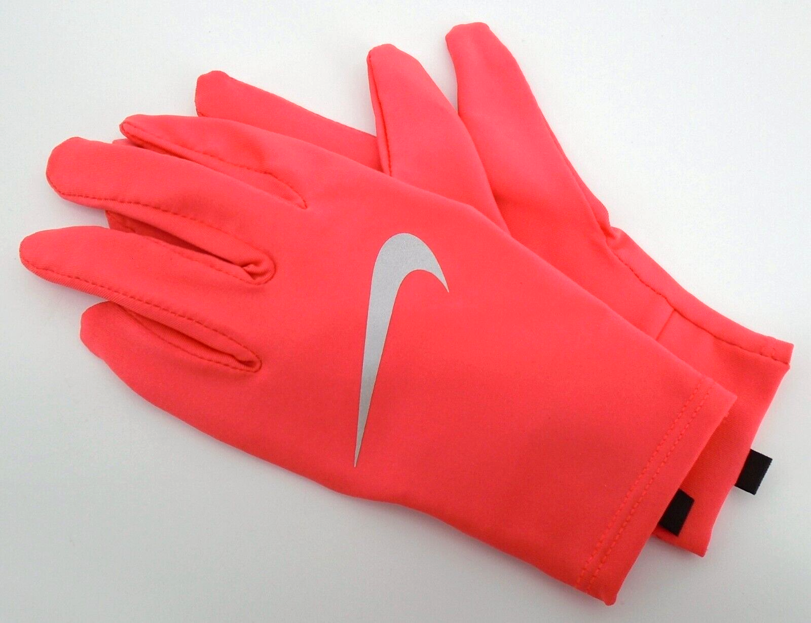 Nike Miler Gloves Running Adult L/XL Dri-Fit Bright Crimson/Silver for ...