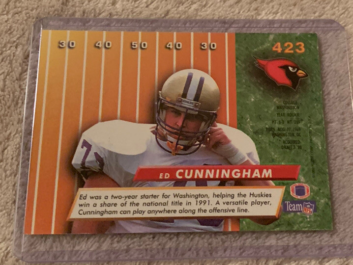 1992 Ultra Football Card #423 Ed Cunningham RC | eBay