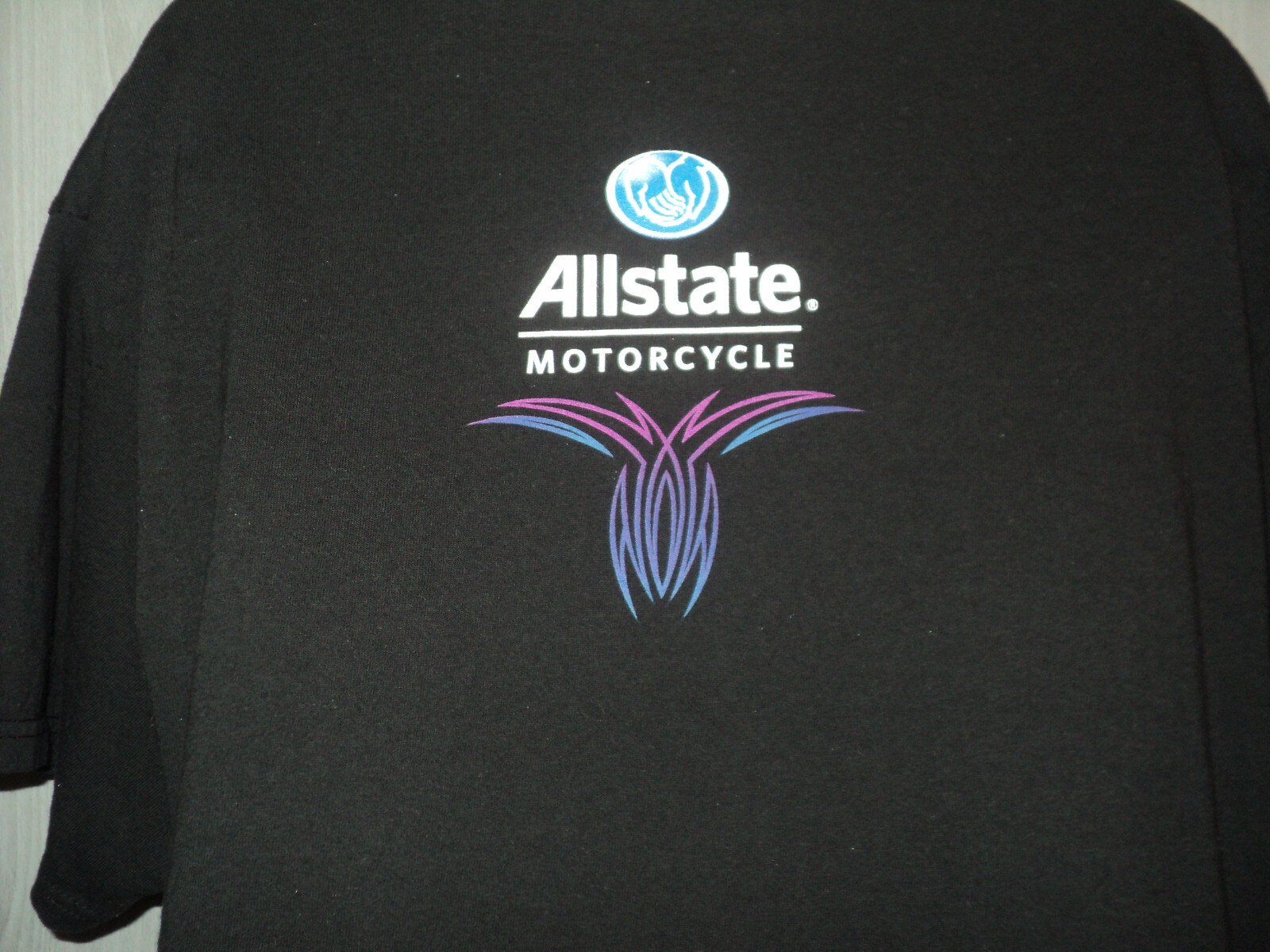 Dave Perewitz T-Shirt Men's Size XL Black Motorcycle Allstate Short ...