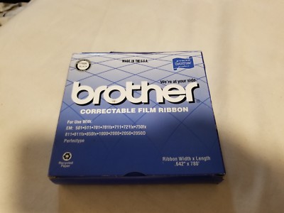 Brother Correctable Film Ribbon .642" x 780' 17020 Black | eBay