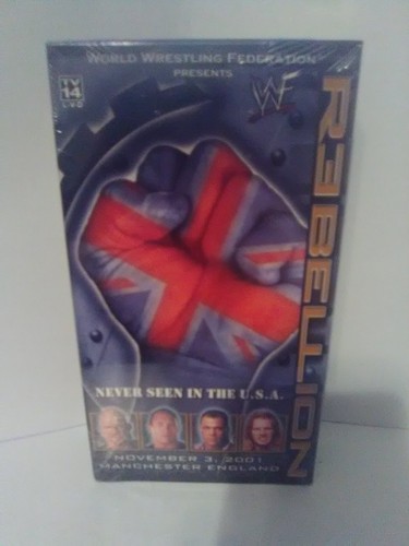 WWF - Rebellion 2001 VHS Wrestling WWE WCW ECW Stone Cold The Rock ...