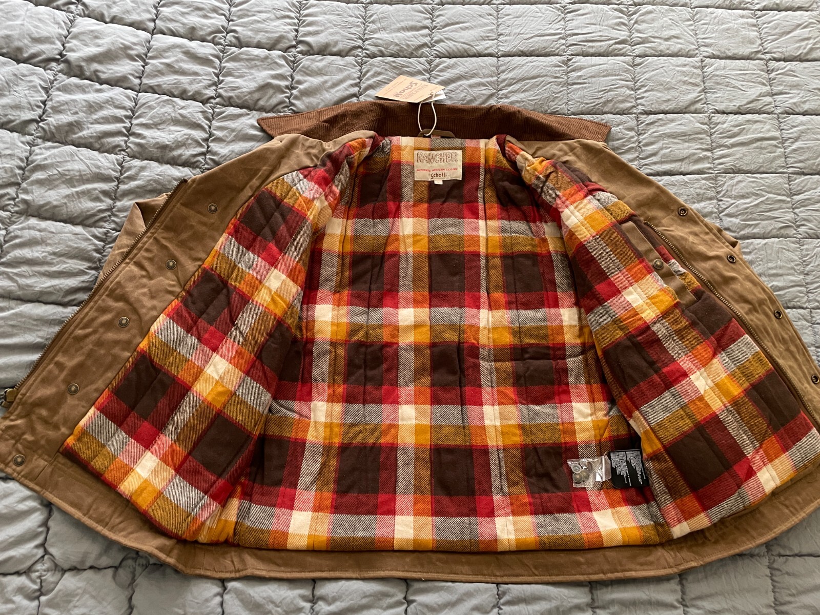 Schott NYC M41 field jacket rancher 8436 waxed cotton canvas khaki wax ...