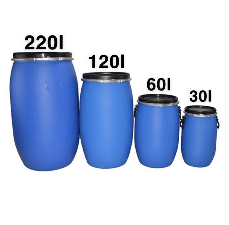 Small Barrel Plastic Container 80*47mm HDPE Plastic Container 50 Liter