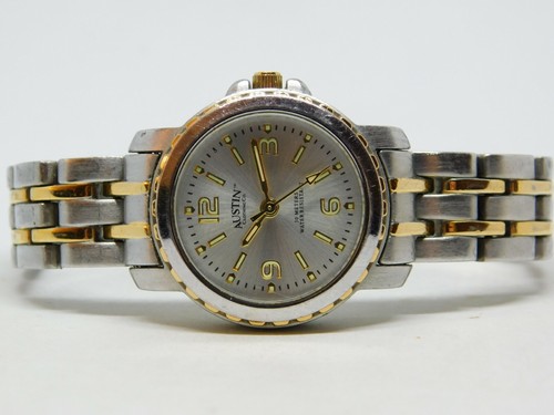 Austin Clothing Co. Two Tone Quartz Analog Ladies Watch Sz. 6 3/4" | eBay