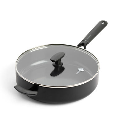 GreenPan Sauté Pan with Lid Ceramic Non-Stick Oven Safe Induction (Open ...