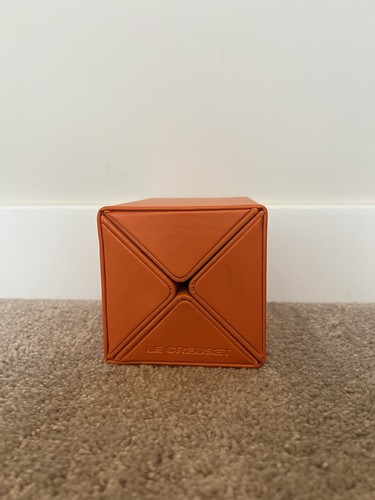 Le Creuset Wine Cubical Bottle Rack Flame Orange Holds 6 Bottles ...