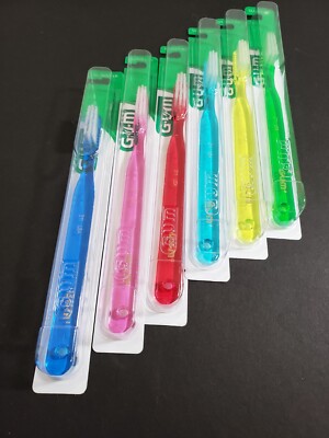 6 x Butler GUM 311 Classic Slender (3 rows) Soft straight Toothbrush | eBay
