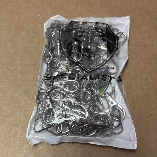 100 Premium Metal Lobster Claw Clasps - Wide 3/4 Inch D Ring 360 ...