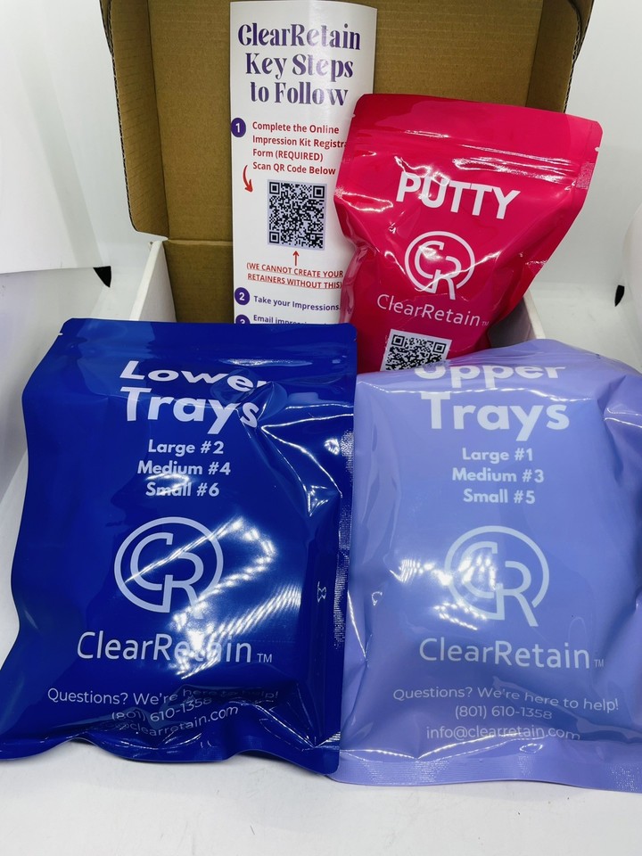 ClearRetain Dental Retainers Home Kit for a Perfect Custom Fit Top ...