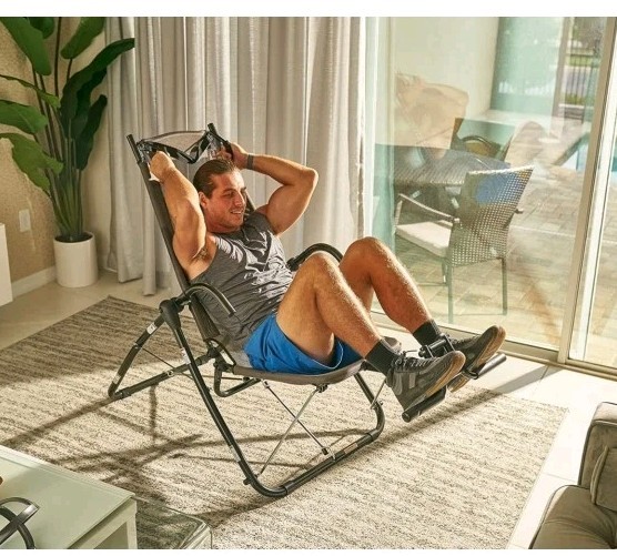 Core Lounge Ultra Workout Chair Ab Trainer,Alloy Steel, Grey | eBay UK