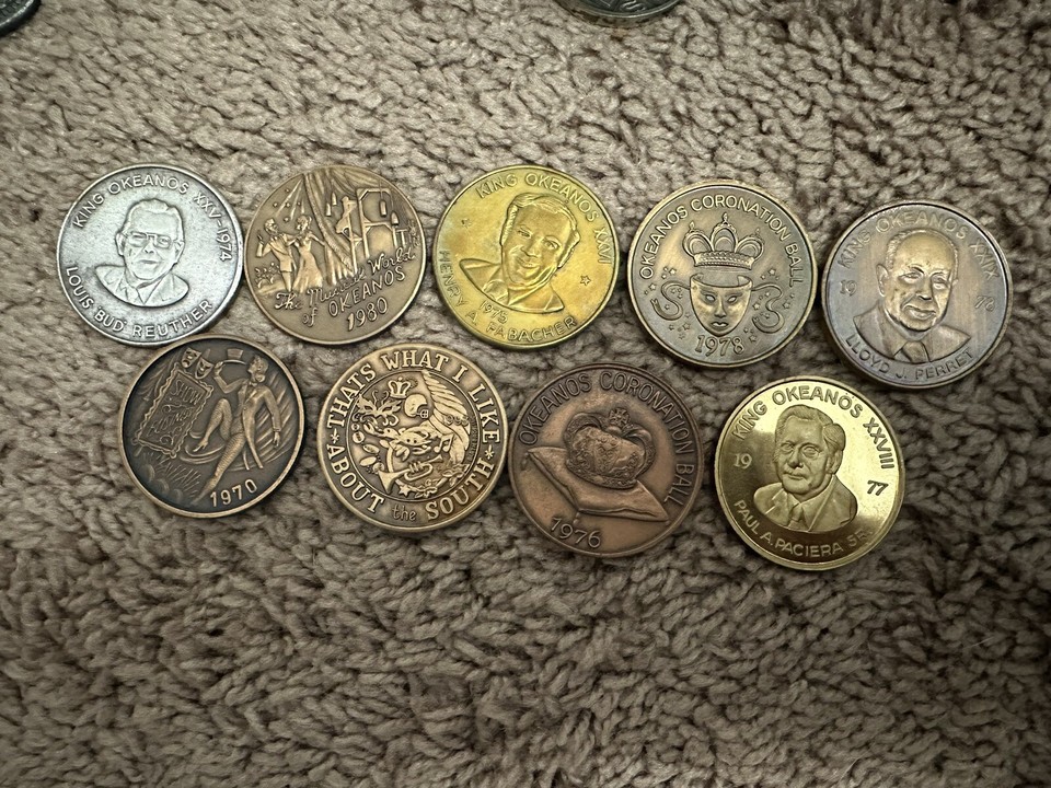 9 Okeanos Heavy Doubloons- Mardi Gras Krewe Favor | eBay