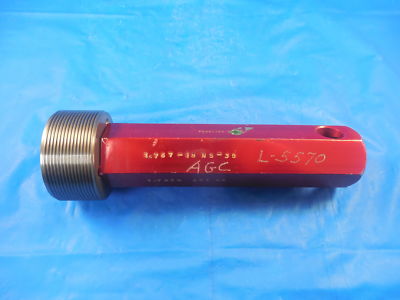 1.767 18 NS 3B THREAD PLUG GAGE NO GO ONLY P.D. = 1.7354 QUALITY ...