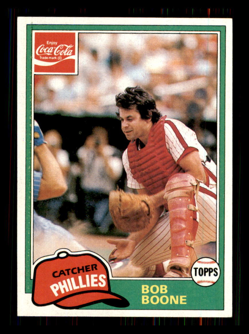 1981 Topps Coca-Cola Philadelphia Phillies #1 Bob Boone 1 | eBay