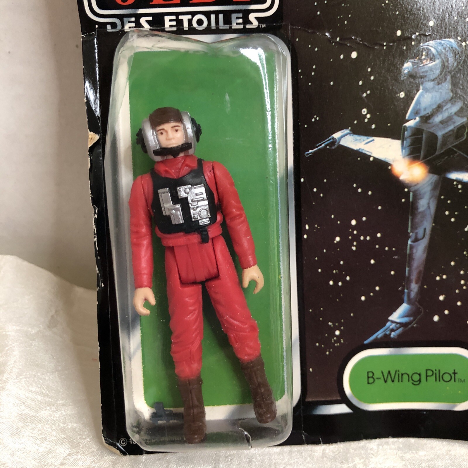 RARE Vintage 1983 Star Wars Tri-Logo B-Wing Pilot Action Figure Trilogo ...