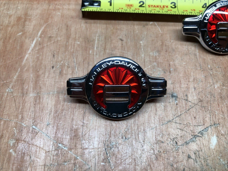 Quantity 2 OEM Harley Softail Heritage Red Concho Seat, Sissy Bar ...