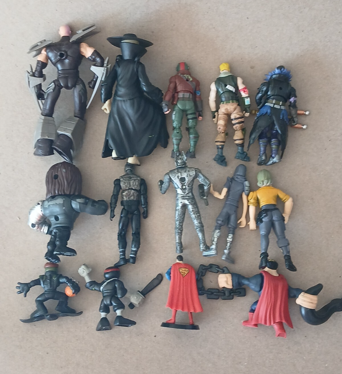 DC , Viacom, Marvel Comics, Others Super Hero Action Figures LOT of 14 ...