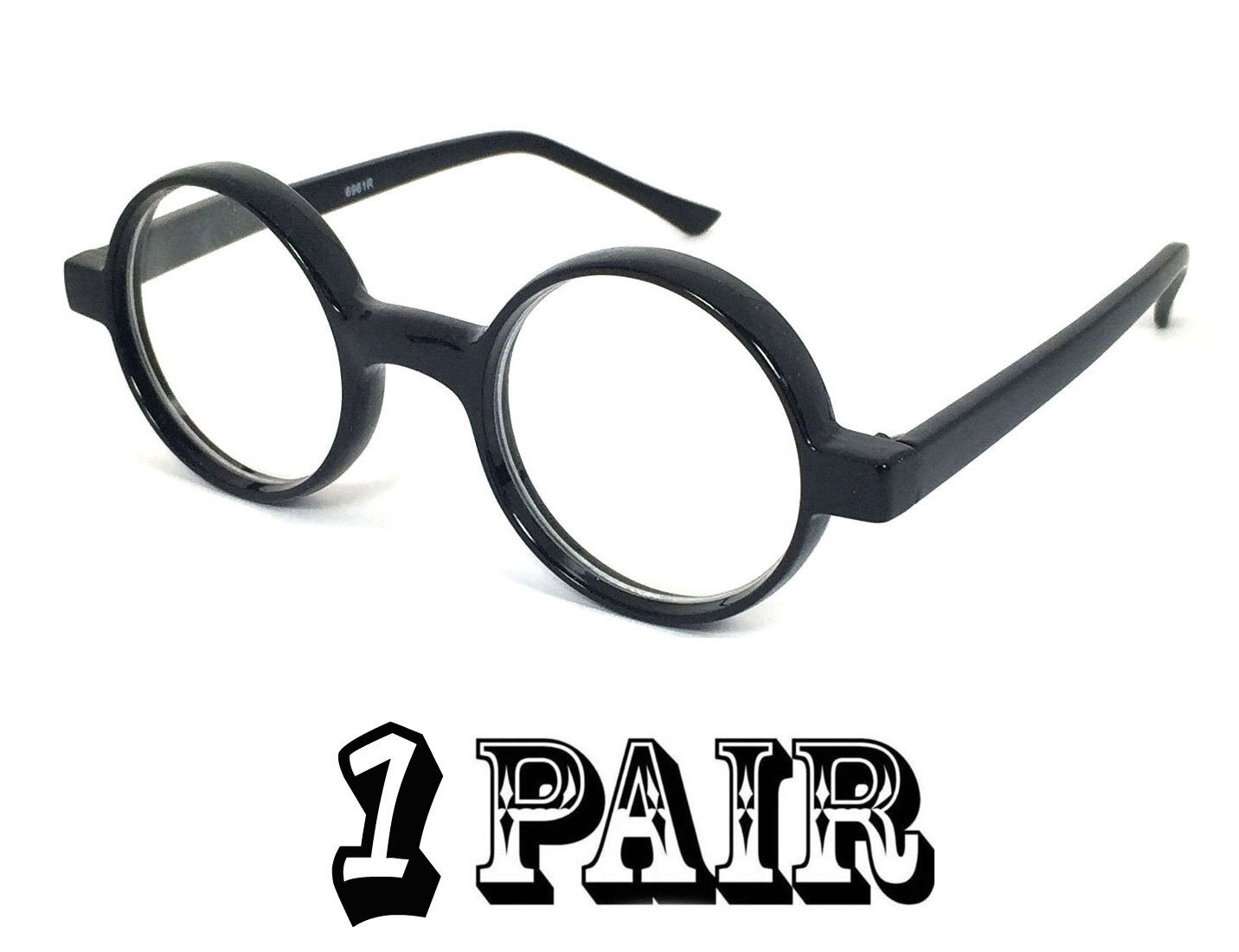 1 or 2 Pair Thickly Frame Round Oval Reading Glasses Readers Black or ...