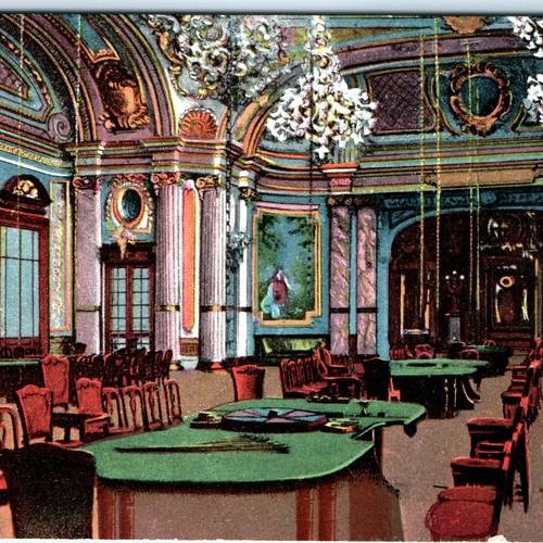 c1910s Monte Carlo, Monaco Postcard Roulette Hall Casino Gaming Tables ...