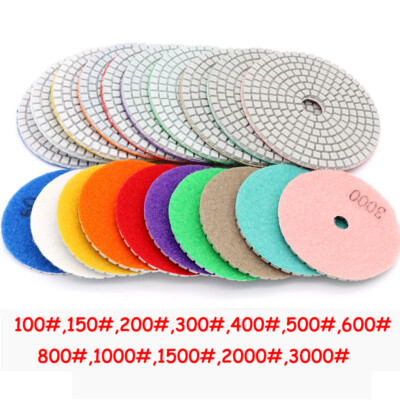Diamond Polishing Pad 3" / 4" Buffing Pads Grinding Disc Granite Stone ...