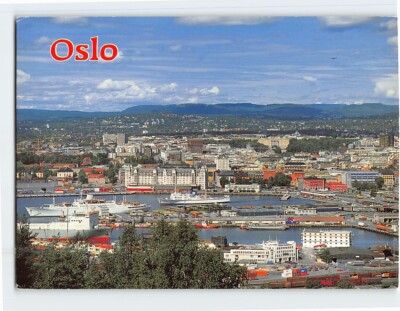 Postcard View of the town, Oslo, Norway | eBay