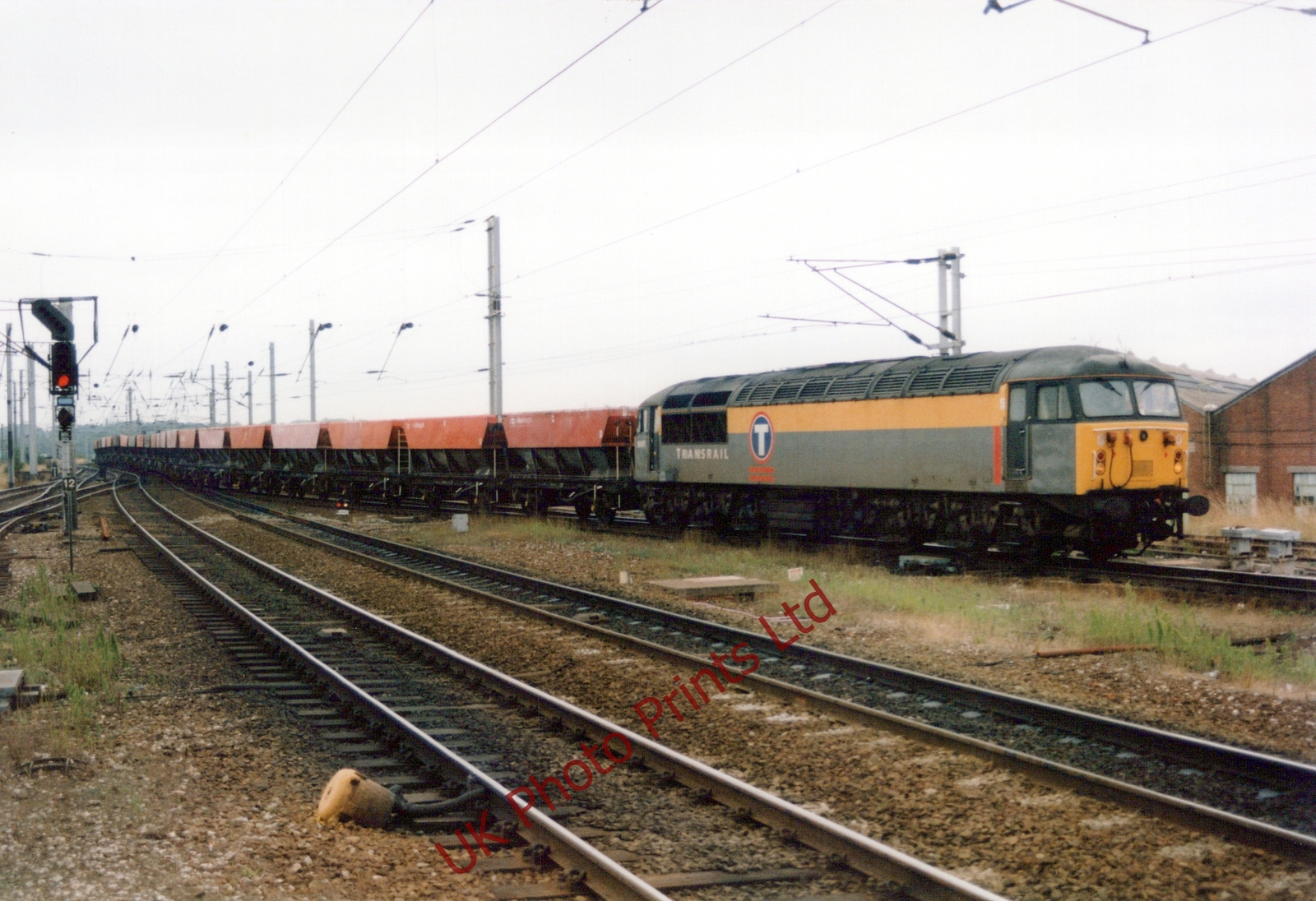 Railway Photo 6x4 Class 56 56047 Transrail Freight at Warrington 2/9 ...