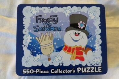 USAOpoly - Frosty the Snowman - 550 pc Tin Collector Puzzle - 18x24 ...