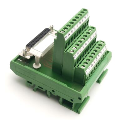Phoenix Contact FLKMS-D25 Sub/B Breakout Board DB25 Female to Terminals ...