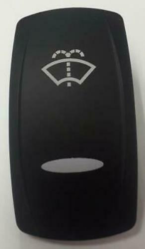 Windshield Washer Icon & bar lens, Black Carling V Series Rocker Switch ...