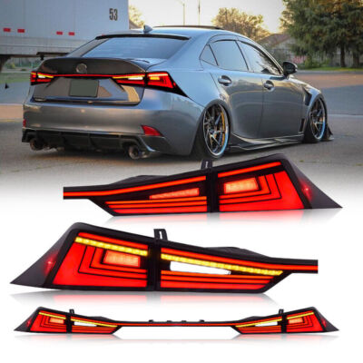 LED Tail Lights For Lexus IS 250 300 350 500 200t 2014-2020 Rear Lamps ...