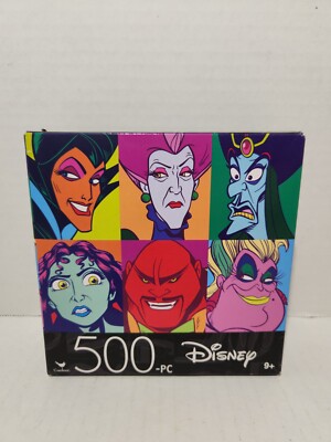New Cardinal Disney Villians Characters 500 Piece Jigsaw Puzzle | eBay
