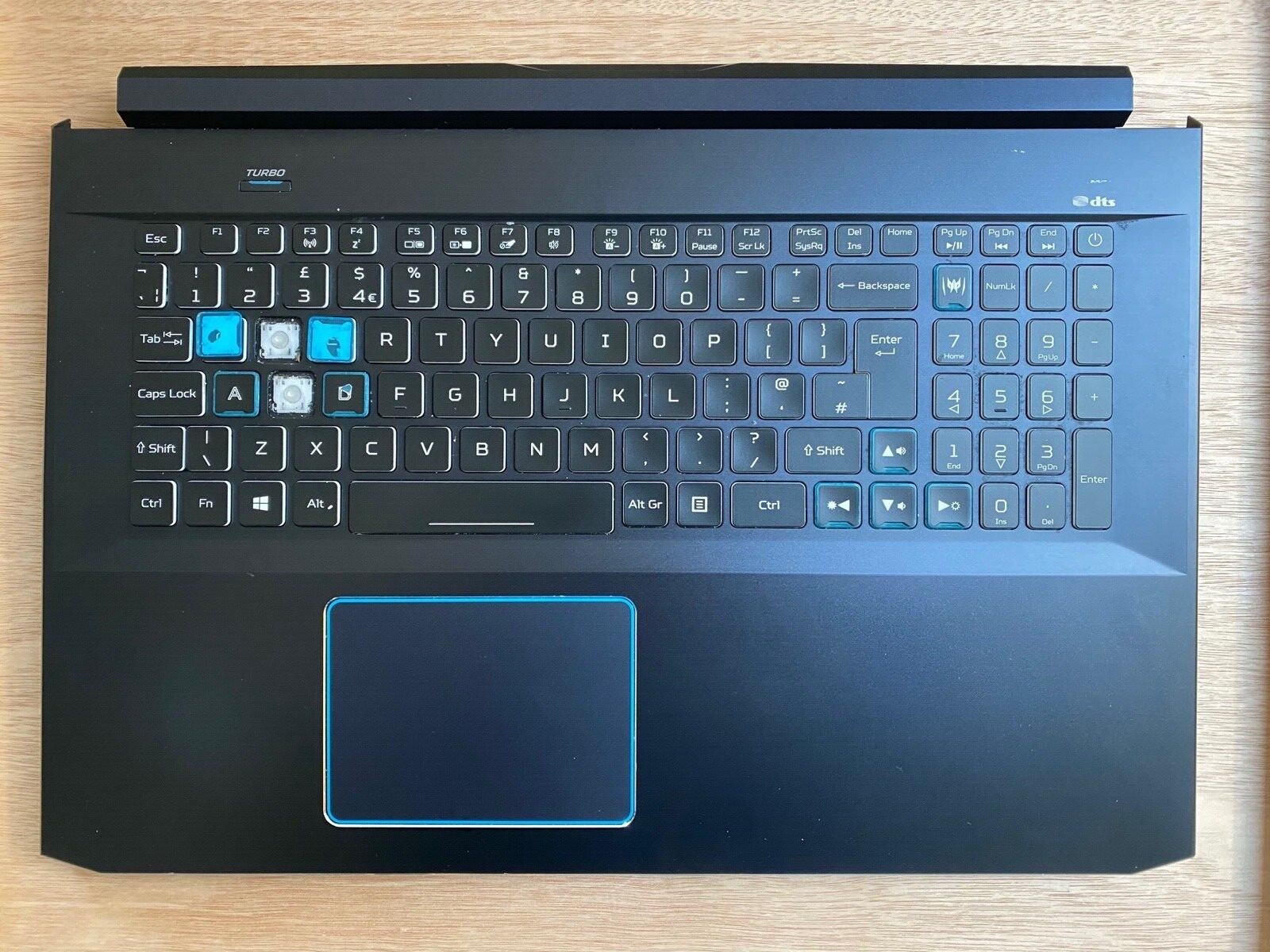 Acer Predator Helios 300 PH317-54 BACKLIT UK Keyboard - 1 Key + Hinges ...