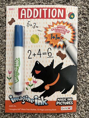 🆕️ IMAGINE INK 1St Grade Addition LEARNING BOOK MAGIC INK - NEW | eBay