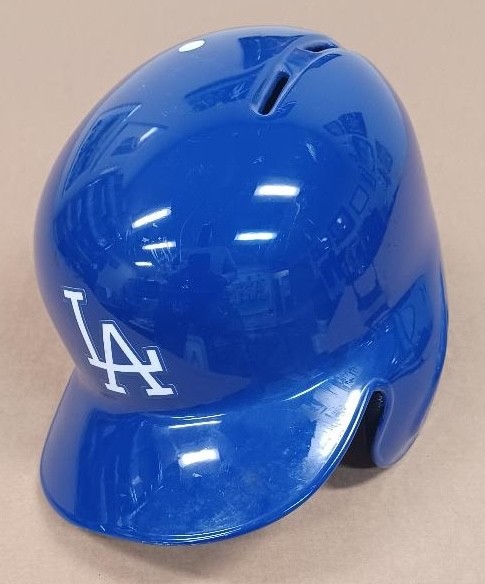FRANKIE MONTAS #44 MLB Team Issued 2016 DODGERS BLUE BATTING HELMET ...