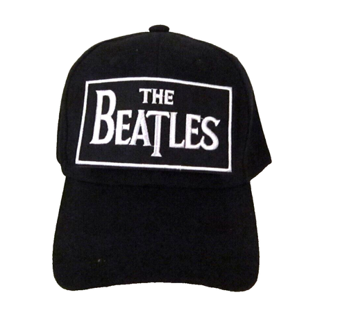THE BEATLES Music Band Logo Patch Adjustable Baseball Cap Black Hat | eBay