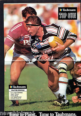 #HH1. RUGBY BIG LEAGUE MAGAZINE 22- 28/5 1991, RAY HERRING- GOLD COAST ...