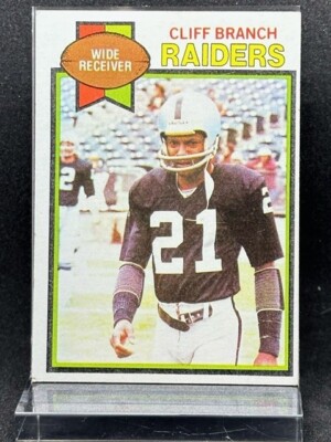 CLIFF BRANCH 1979 Topps Football Oakland Raiders Wide Receiver Card No ...