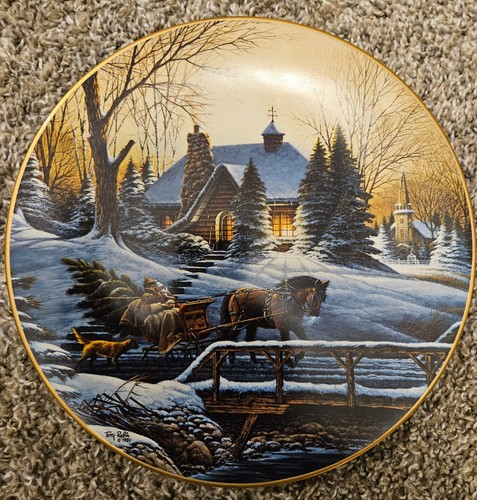 HEADING HOME Terry Redlin Plate, Annual Christmas Plate Collection #134 ...