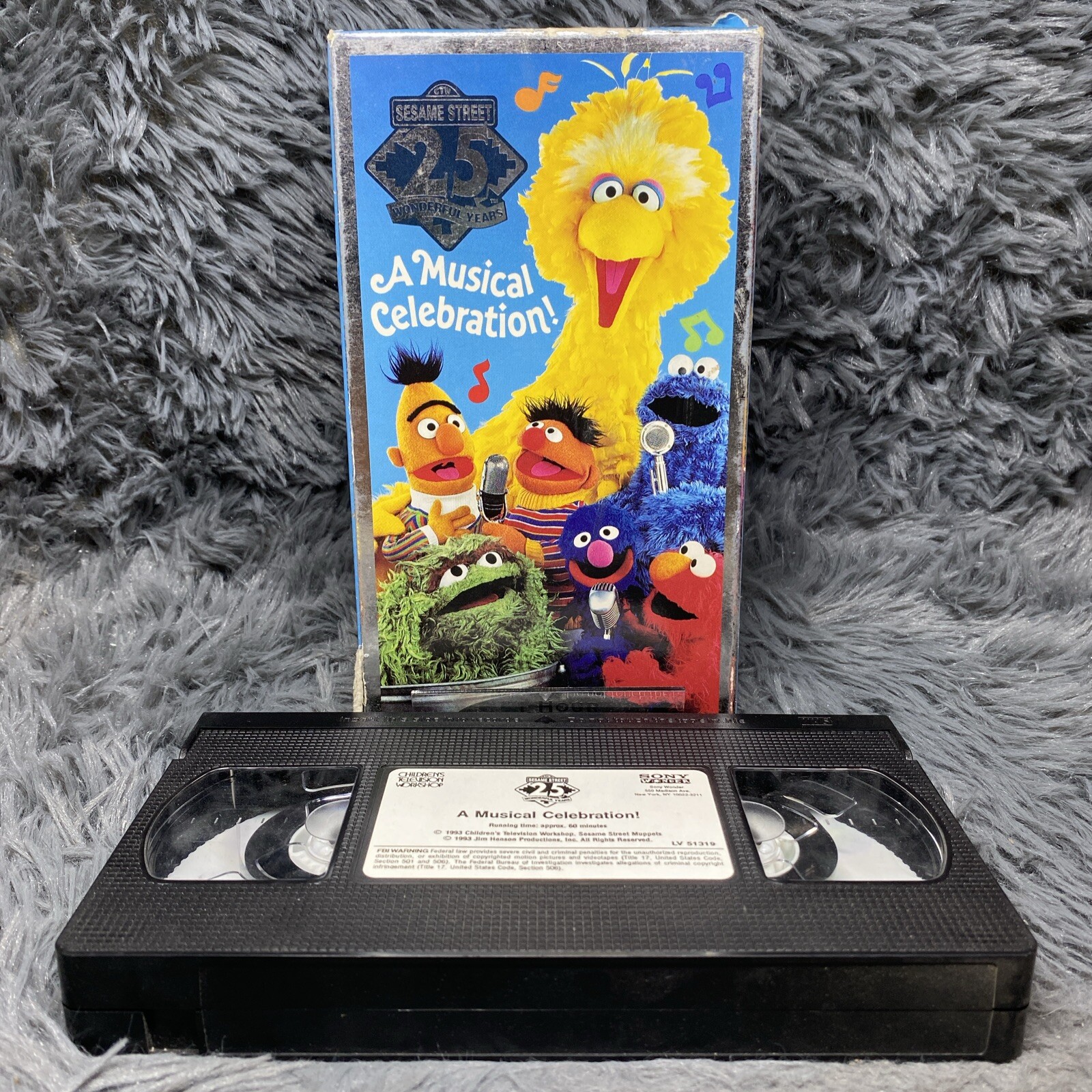 Sesame Street 25th Birthday A Musical Celebration VHS 1993 Elmo Big ...